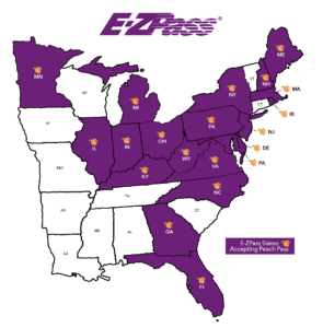 Peach Pass & E-ZPass | Seamless Toll Payments Across States - Peach ...